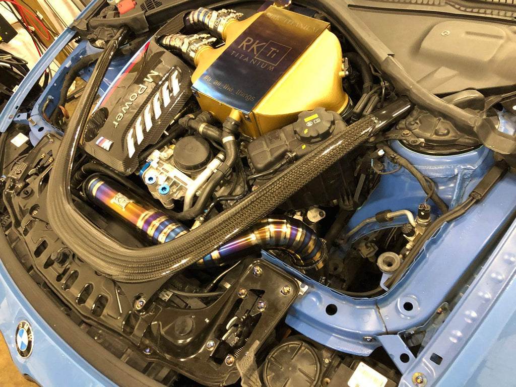 RK Titanium BMW F8X M3/M4 Titanium Front Mount Intakes (V2)