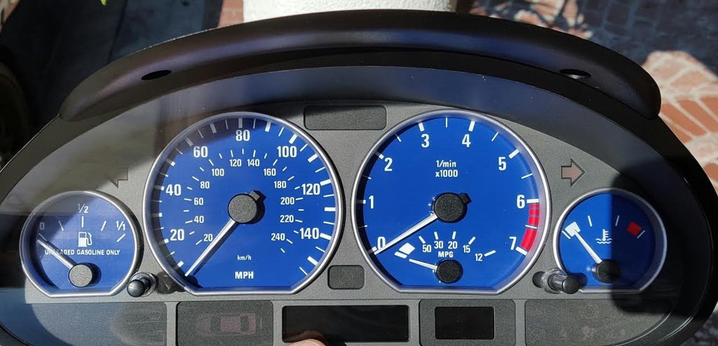 EuroCustomsPR - BMW E46 3-Series Sedan - Cluster Overlays